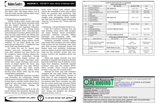 Buletin Al-Khoirot Edisi 05 Oktober 2007 | PPT