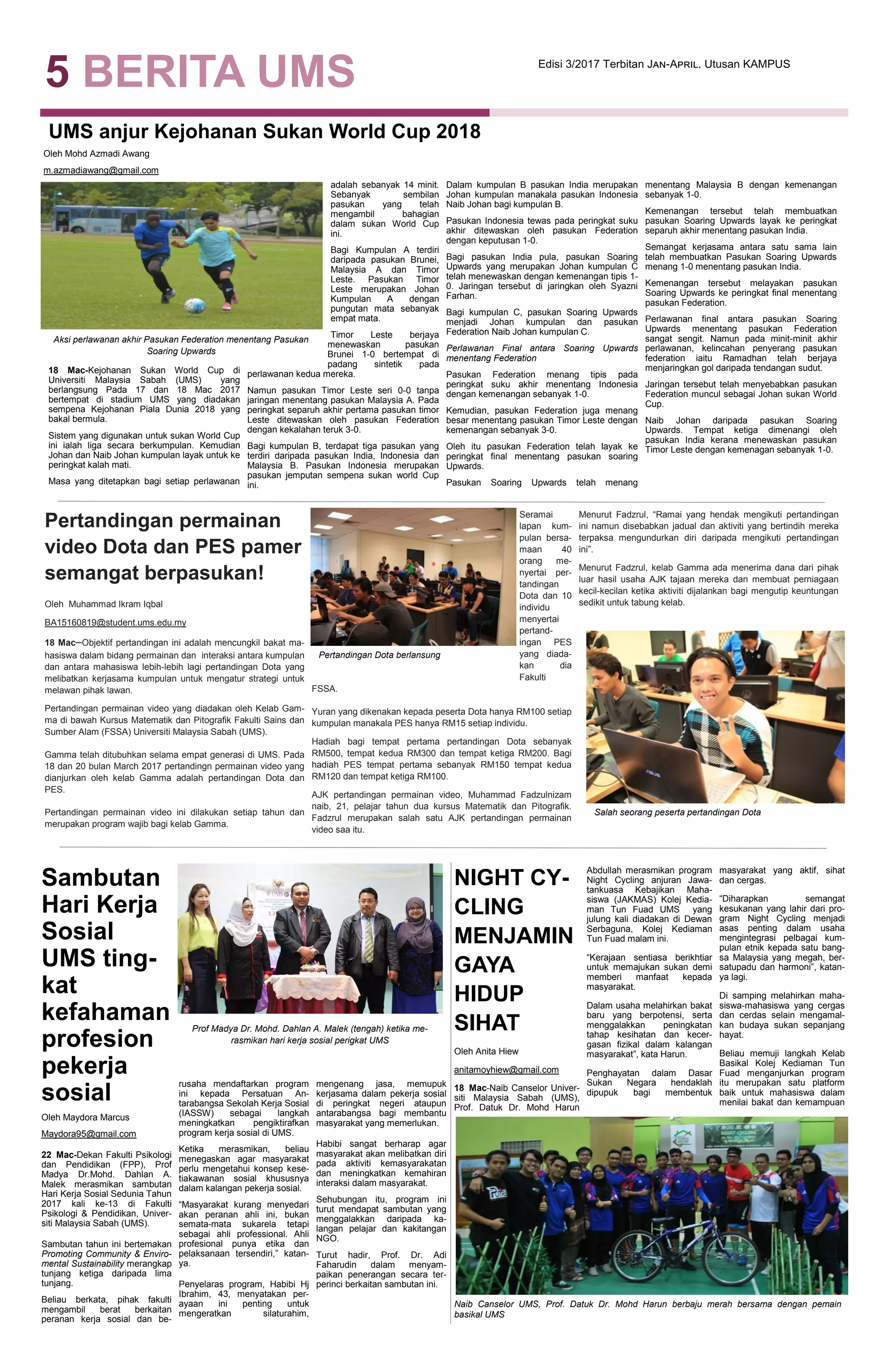 Utusan Kampus Universiti Malaysia Sabah (UMS) | PDF