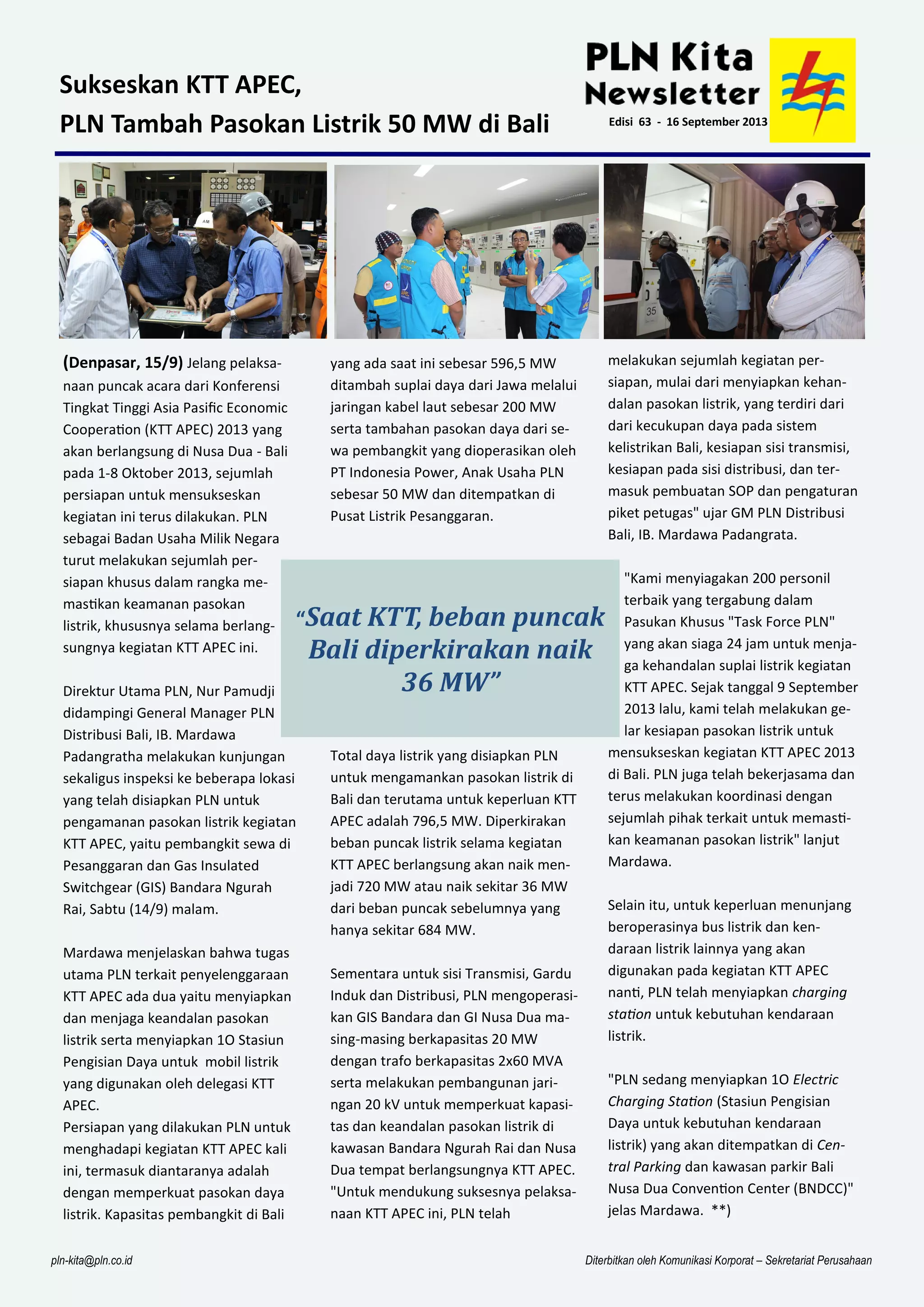 Edisi 63 pln untuk apec | PDF