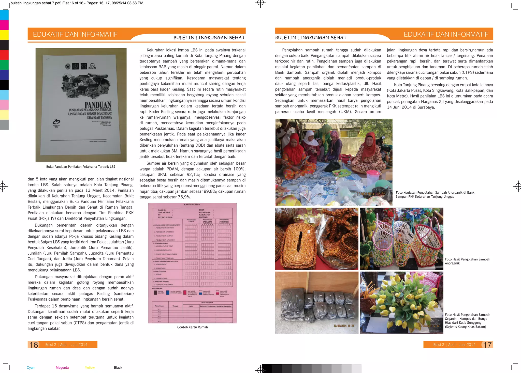 Buletin Lingkungan Sehat Edisi II Tahun 2014 | PDF