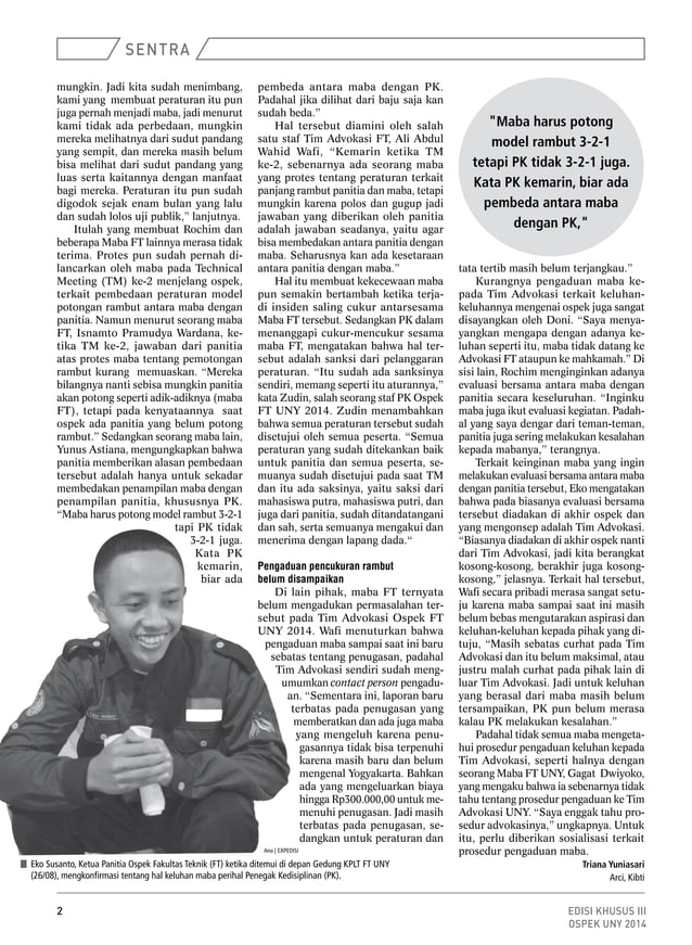 Edisi khusus 3 ospek pencukuran rambut menimbulkan diskriminasi | PDF