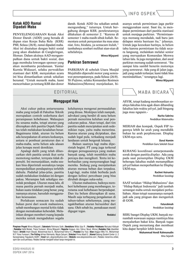 Edisi khusus 3 ospek pencukuran rambut menimbulkan diskriminasi | PDF