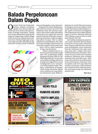 Edisi khusus 4 ospek stanisasi sepi akibat intervensi pk | PDF