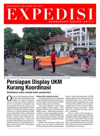Edisi khusus pra ospek persiapan display ukm | PDF