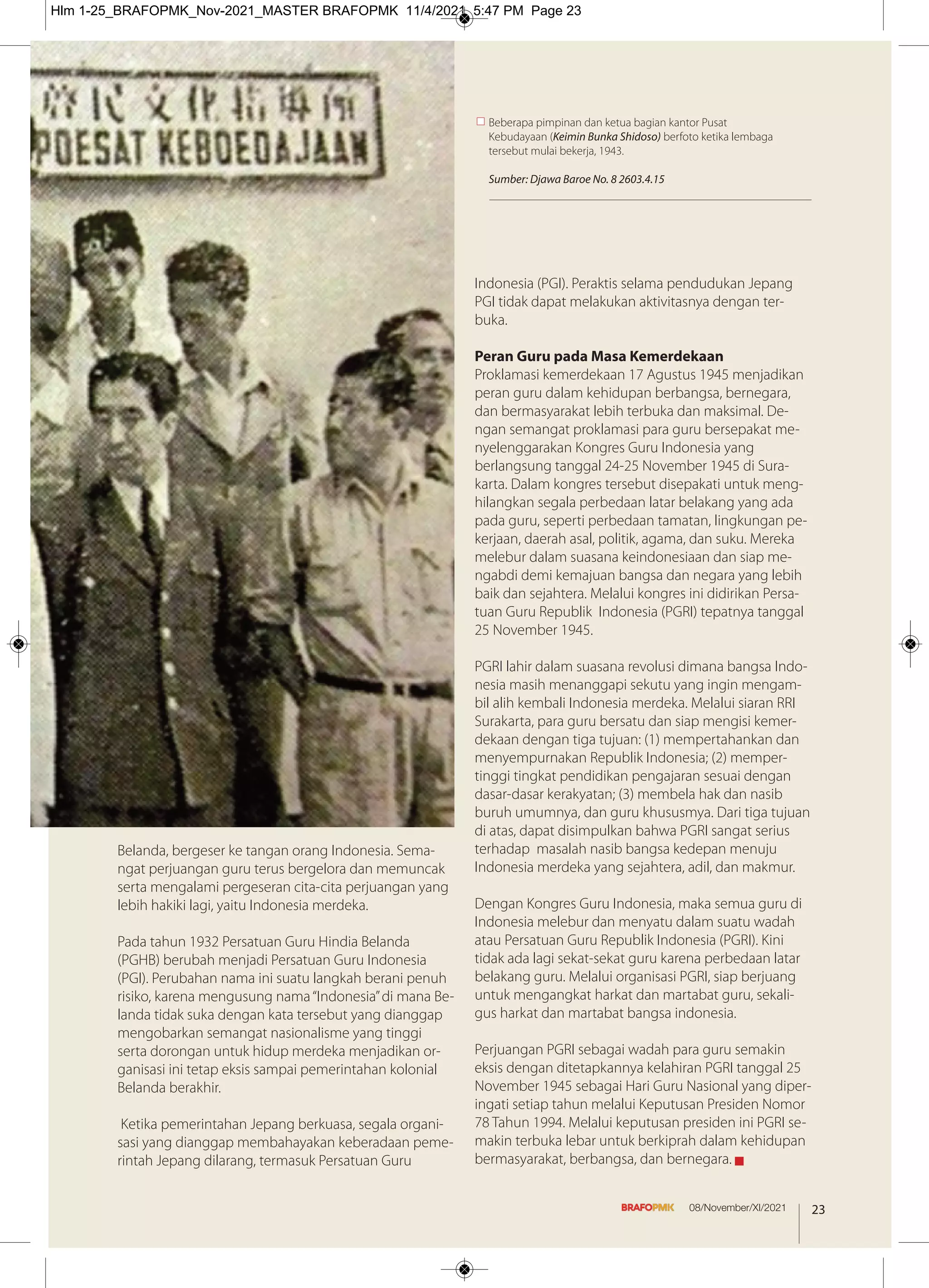 BRAFO PMK EDISI November 2021 | PDF