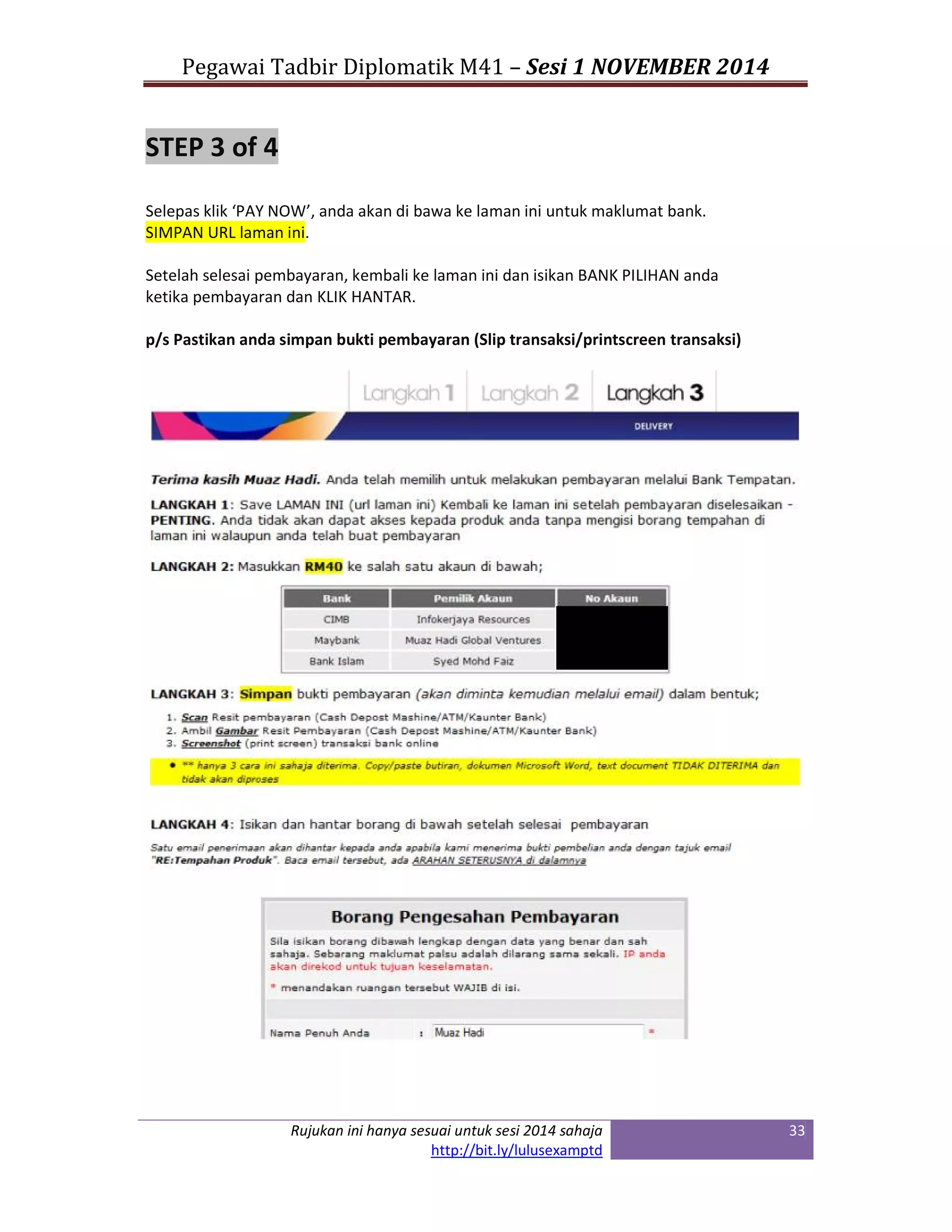 Contoh Soalan & Panduan Lulus Peperiksaan Exam PTD 2014 | PDF