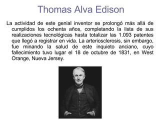 George Stevenson sala Fuera información sobre thomas edison champú ...