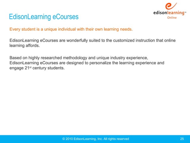Edison learning online_learning | PPT