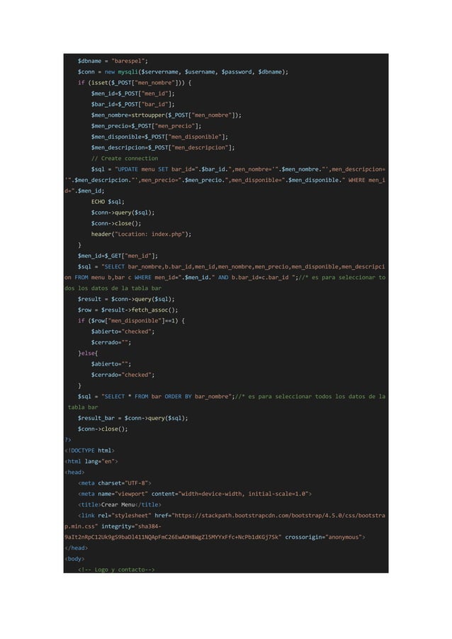 Programación Nativa de un CRUD | PDF