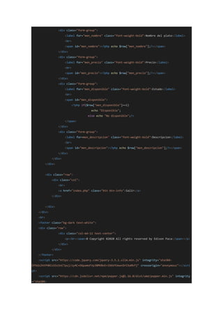 Programación Nativa de un CRUD | PDF
