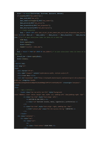 Programación Nativa de un CRUD | PDF