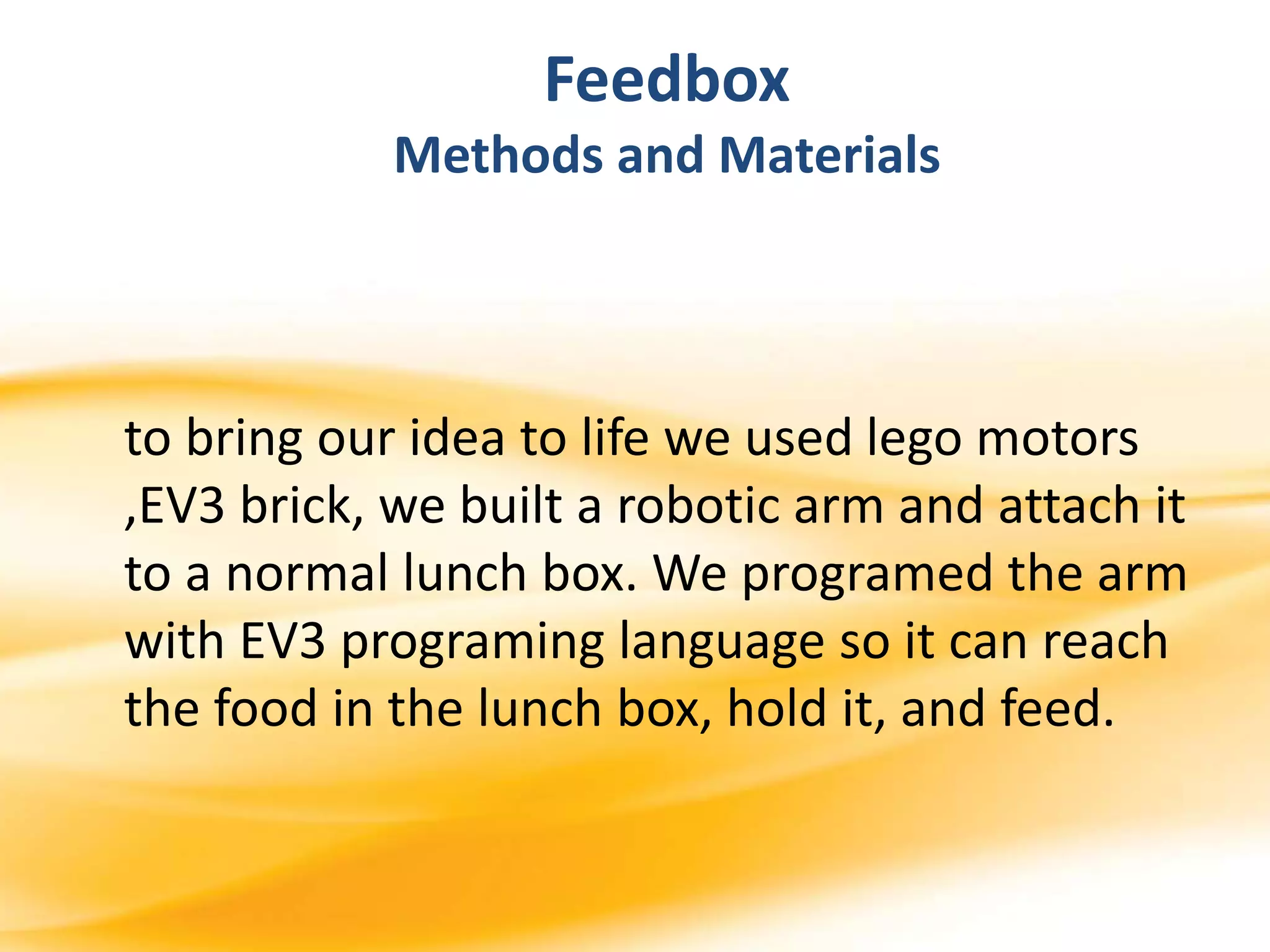 Food Packaging , Feedbox , IDM10 | PPTX
