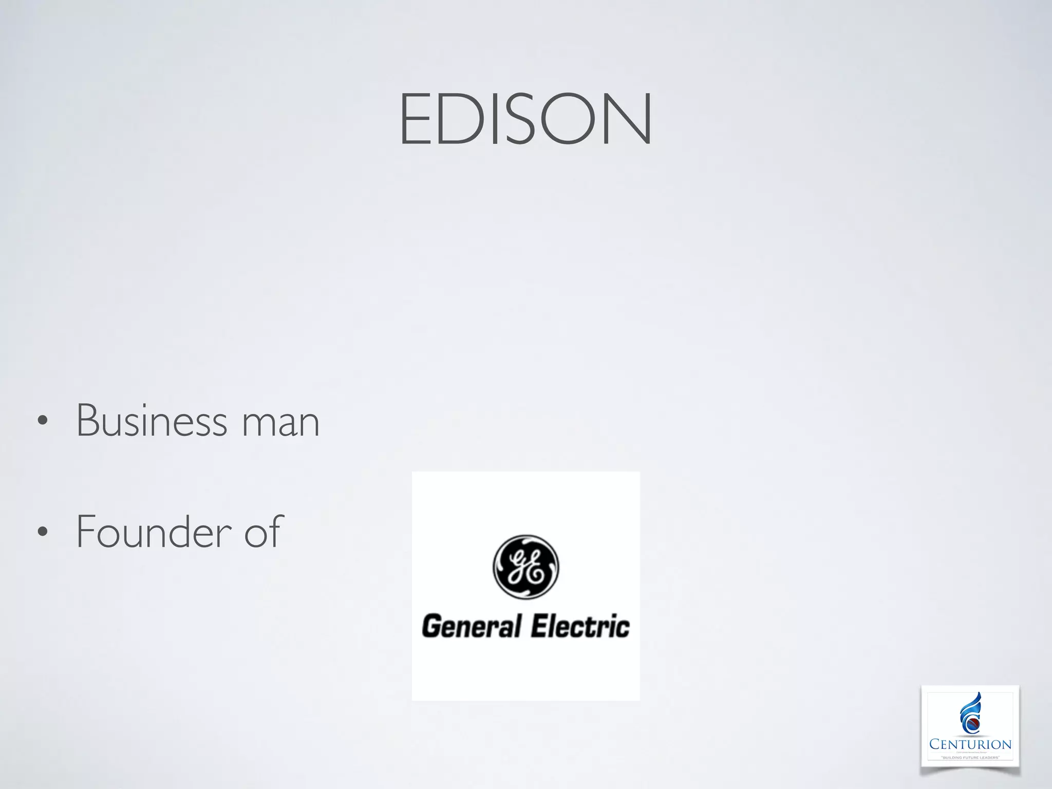 Edison & sales | PPT