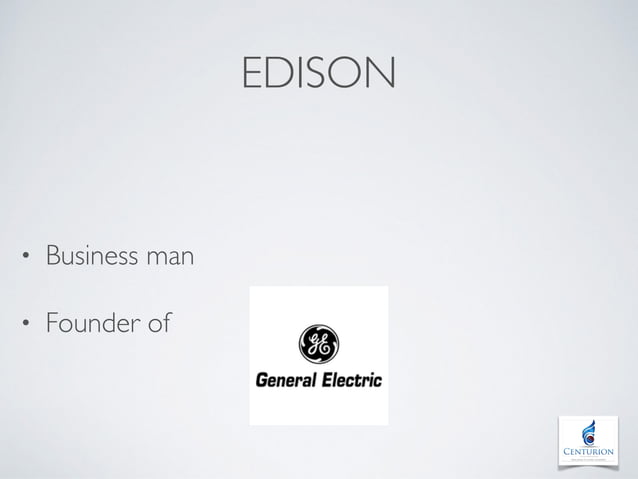 Edison & sales | PPT