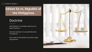A presentation of Edison So vs. Republic | PPTX