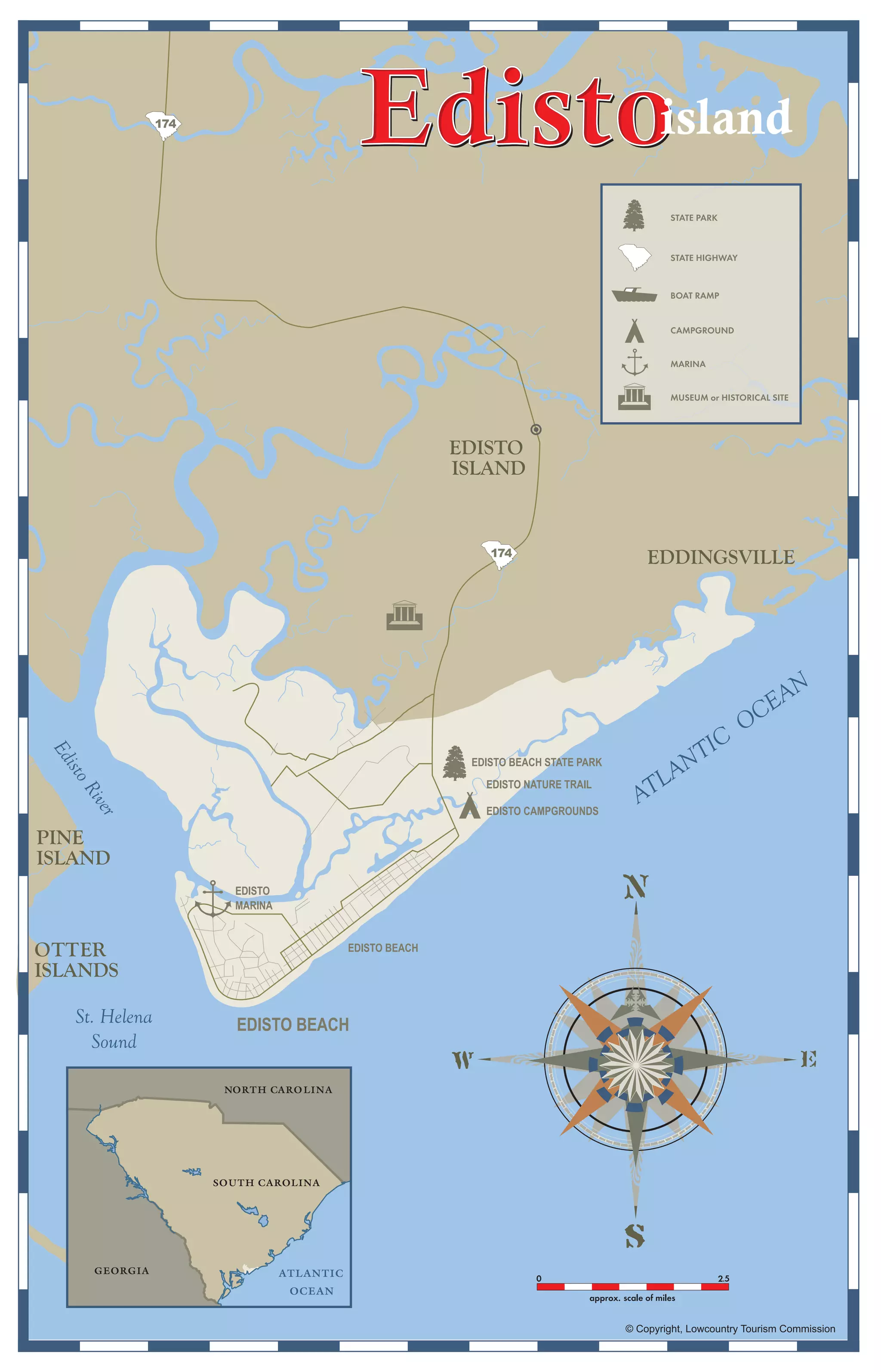 Edisto island map | PDF