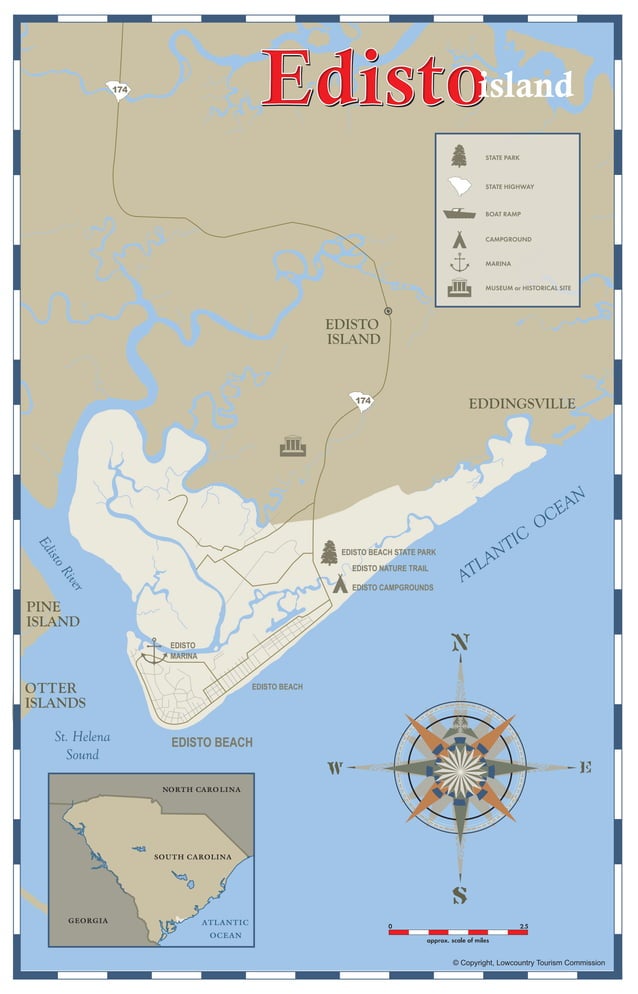 Edisto island map | PDF