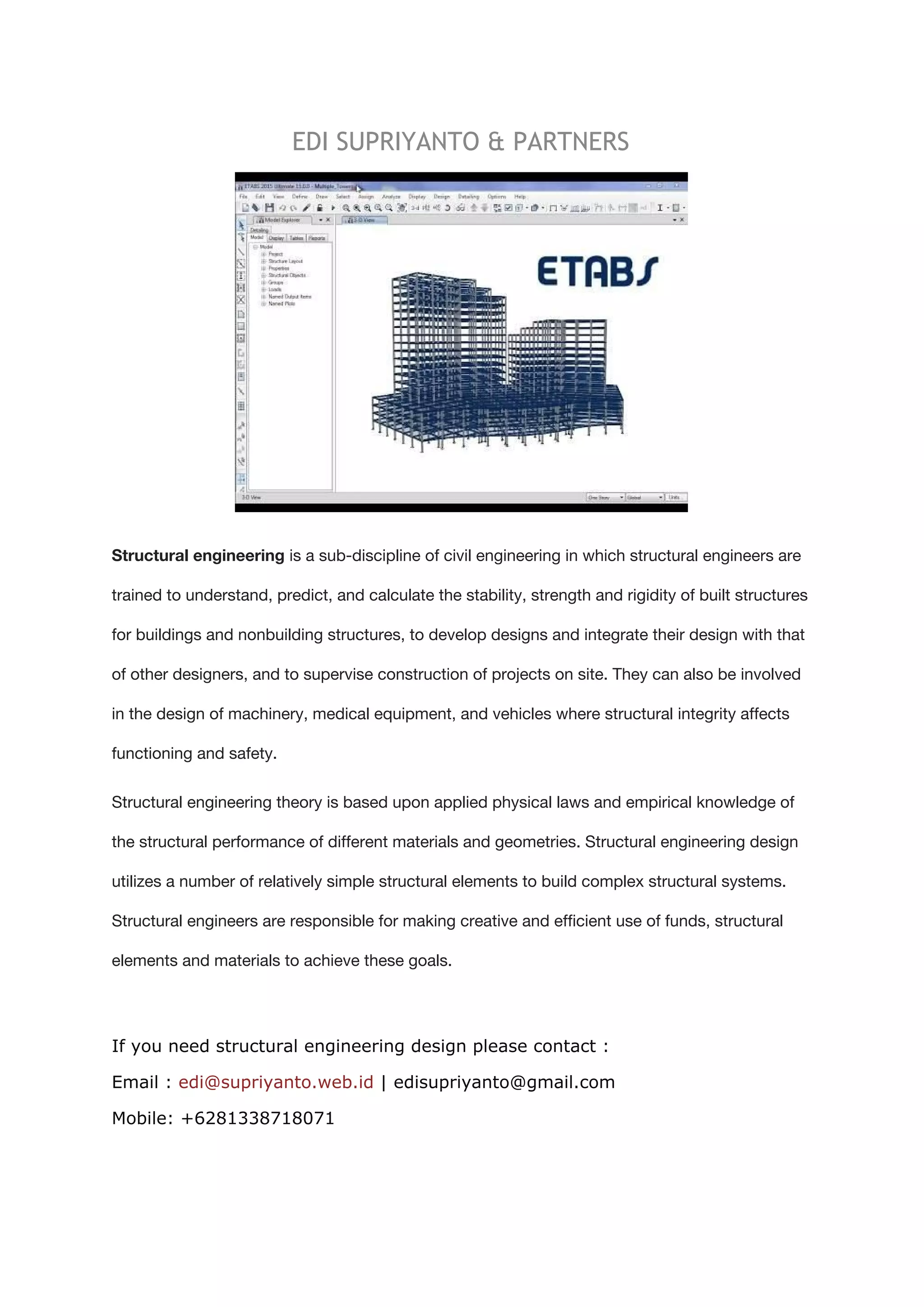 edi@supriyanto.web.id-Jasa Desain Struktur-Structure Engineer-Structural Designer Sumatera Utara ...
