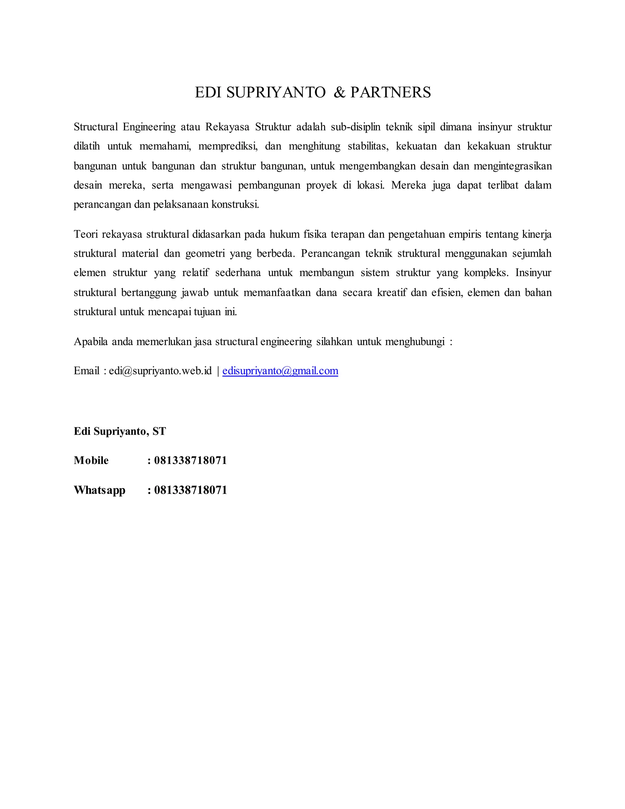 edi@supriyanto.web.id-Jasa Perencanaan Struktur-Desain Struktur-Perhitungan Struktur-Analisa ...