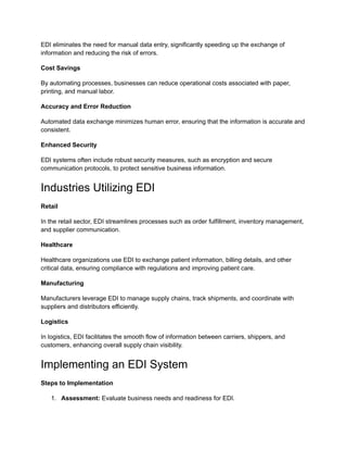 EDI Systems Guide Modern EDI and Costco EDI: Step-by-Step | PDF