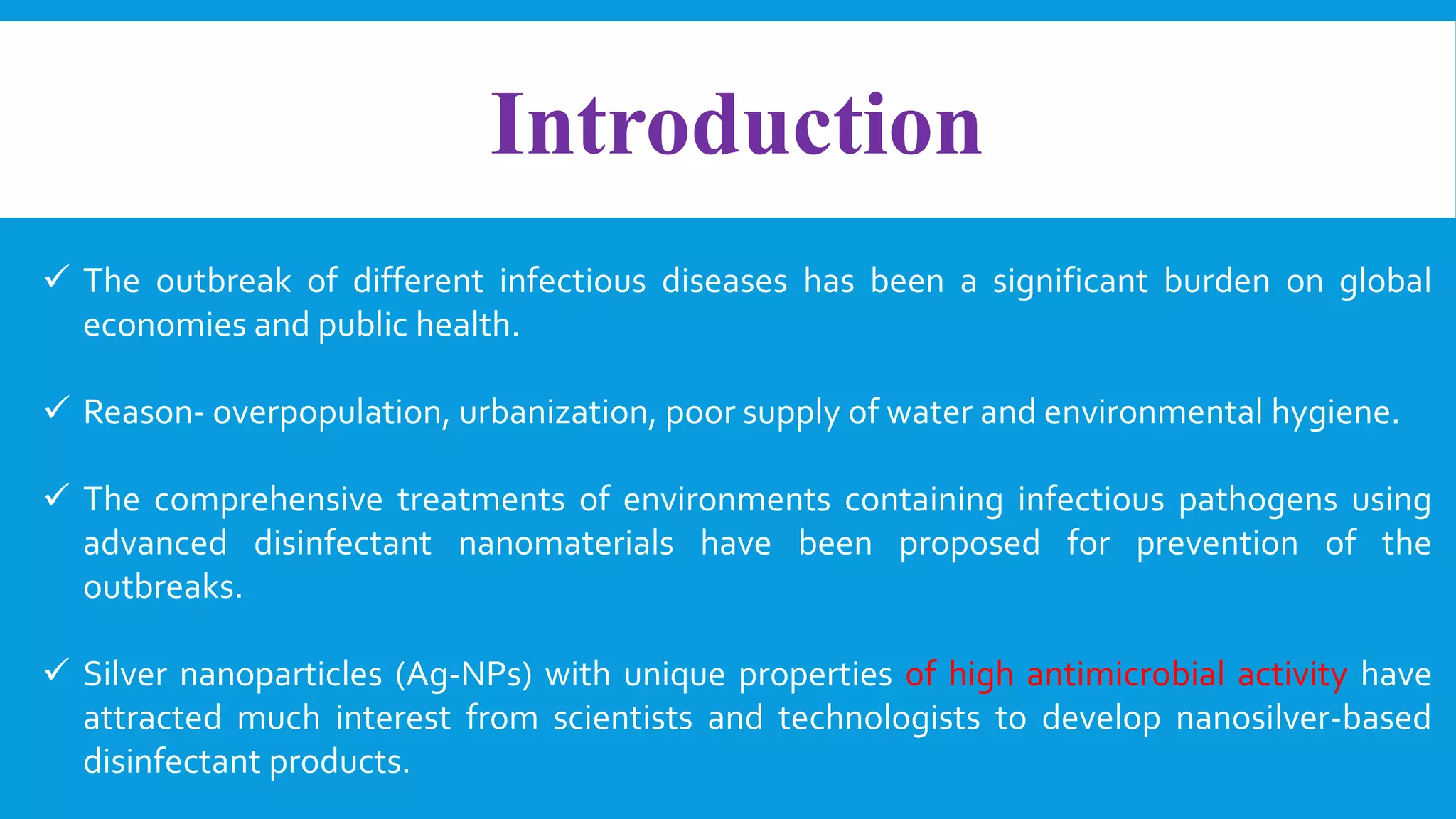 Biosynthesis of Silver Nanoparticles (AgNPs) and it's Applications | PPTX
