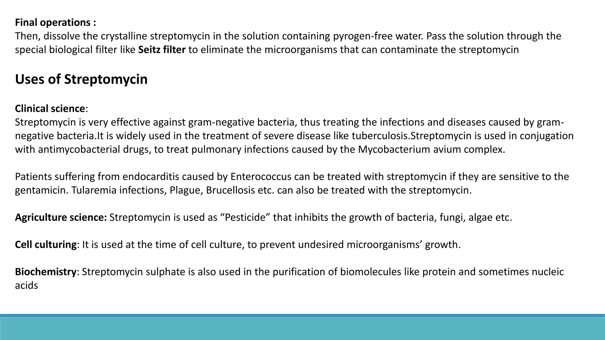 Production of streptomycin | PPTX