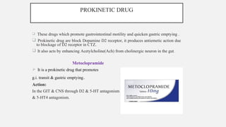 Emetics and Anti-emetics (Pharmacology III) | PPT