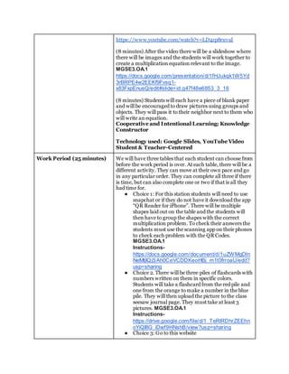3rd Grade Mathematics Lesson Plan | DOCX