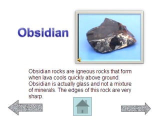 Obsidian Rock Cycle