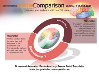 Editable animated brain anatomy powerpoint template | PPTX