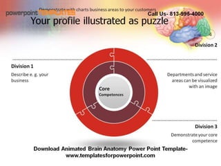 Editable animated brain anatomy powerpoint template | PPTX