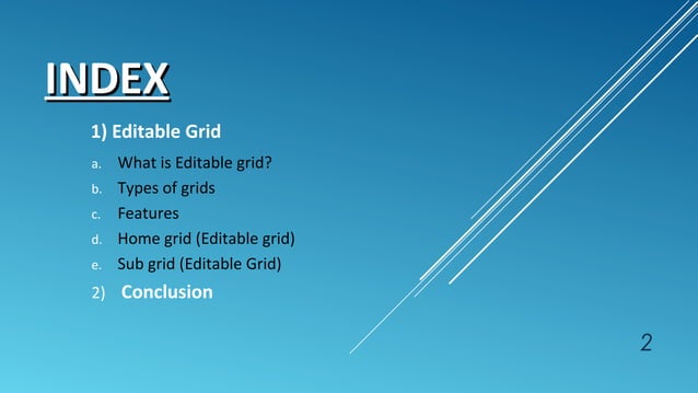 Editable Grids | PPT