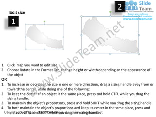 Editable nepal power point map with capital and flag templates slides ...