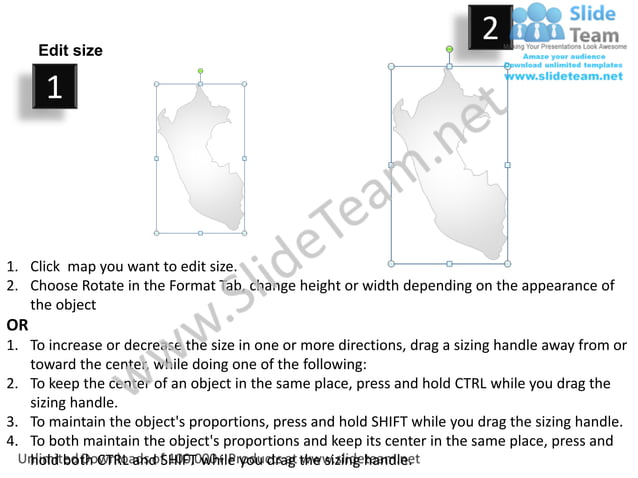 Editable peru power point map with capital and flag templates slides ...
