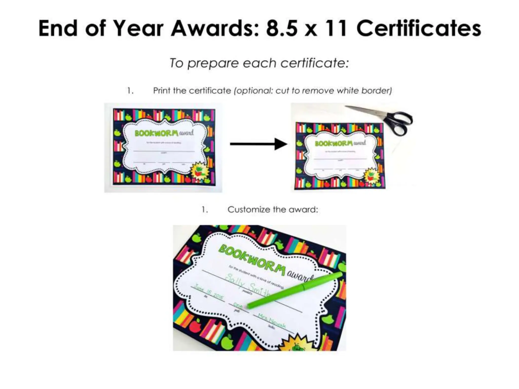 EDITABLESAMPLEEndofYearoranytimeStudentAwards-1.ppt | Web Design and ...