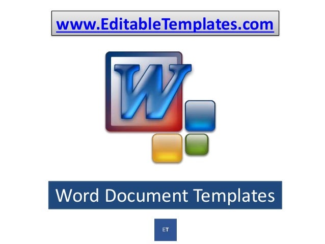 Editabletemplates.com - Word Document Templates