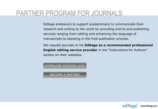 Editage Partners Program | PPS