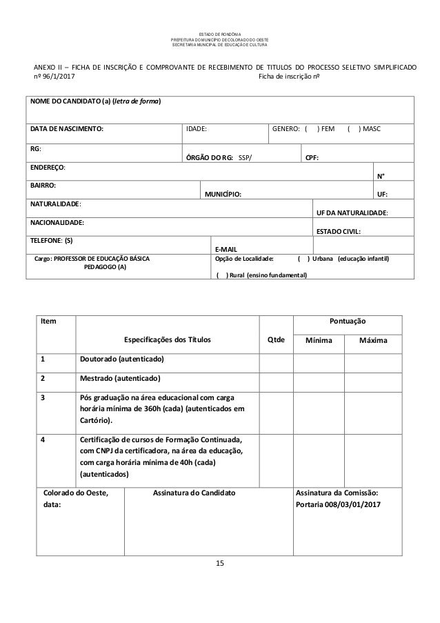 Cadastro De Processo