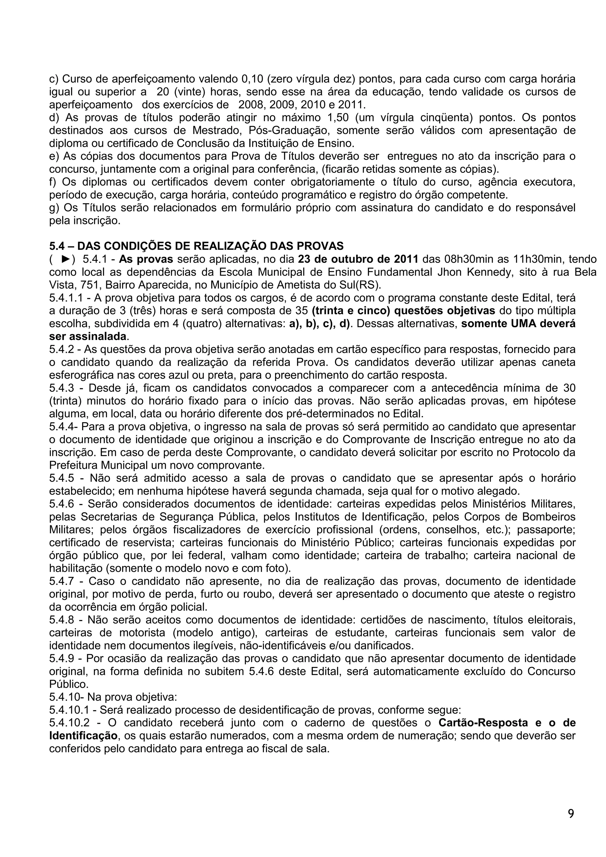 Editalconcurso público 001 retificado | PDF