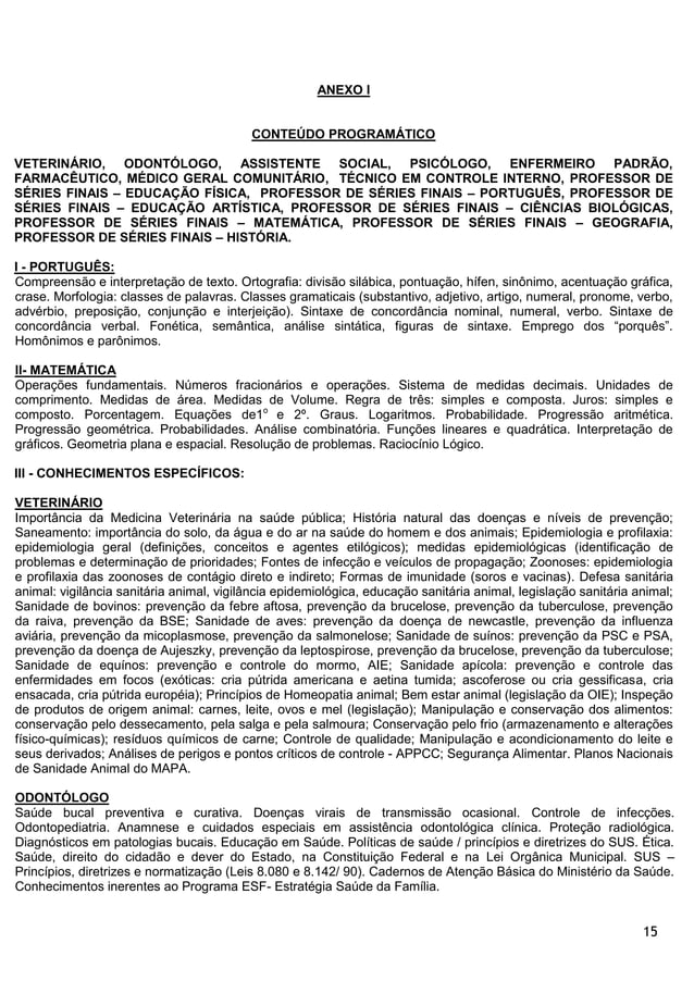 Editalconcurso público 001 retificado | PDF
