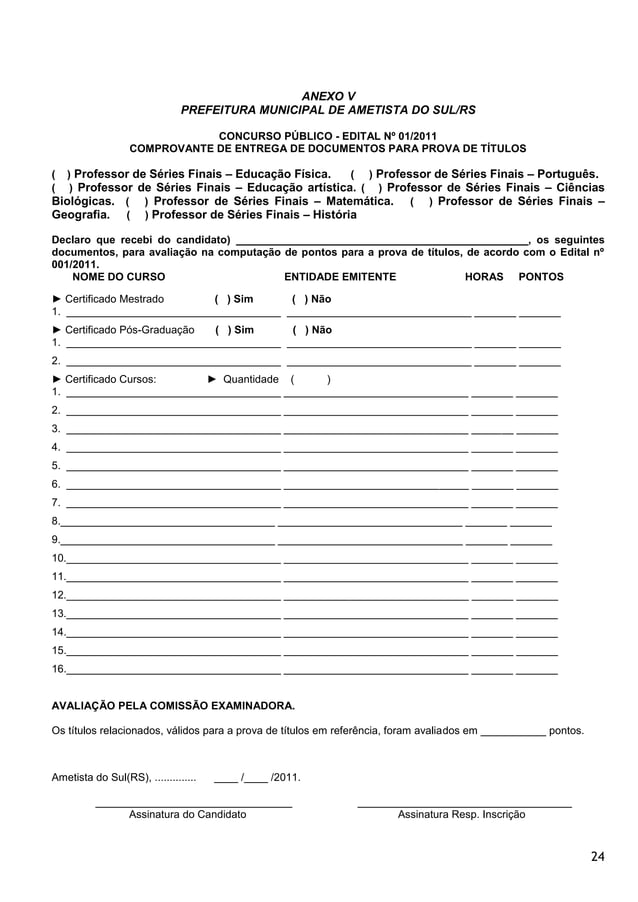 Editalconcurso público 001 retificado | PDF