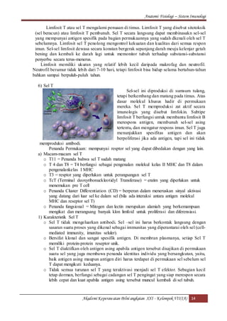 anatomi fisiologi sistem imunologi | DOCX