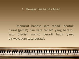Hadits Ahad | PPTX