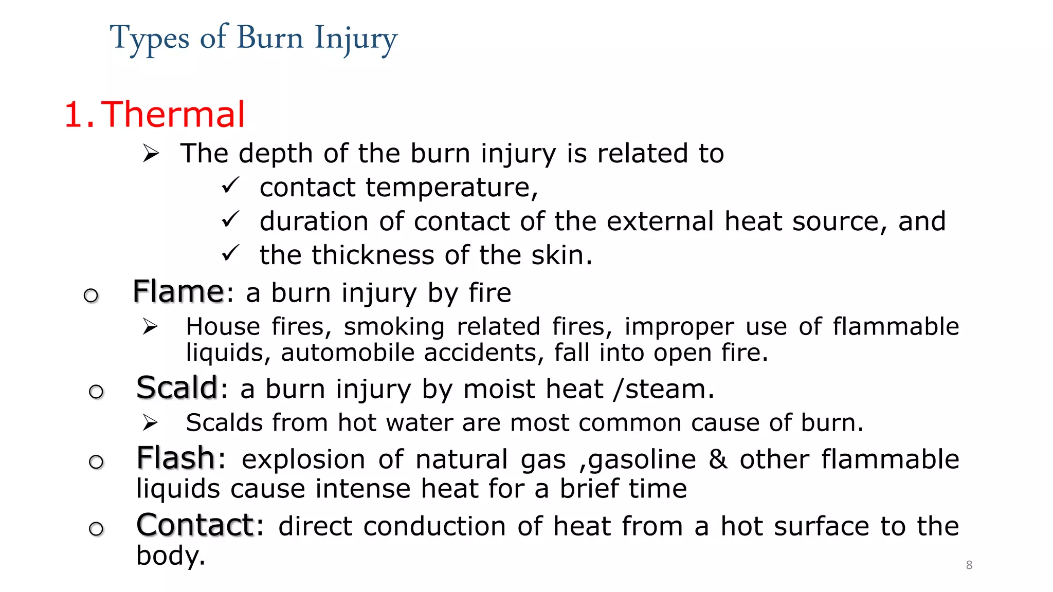 Classification, Principles, assessment and management of burn | PPTX