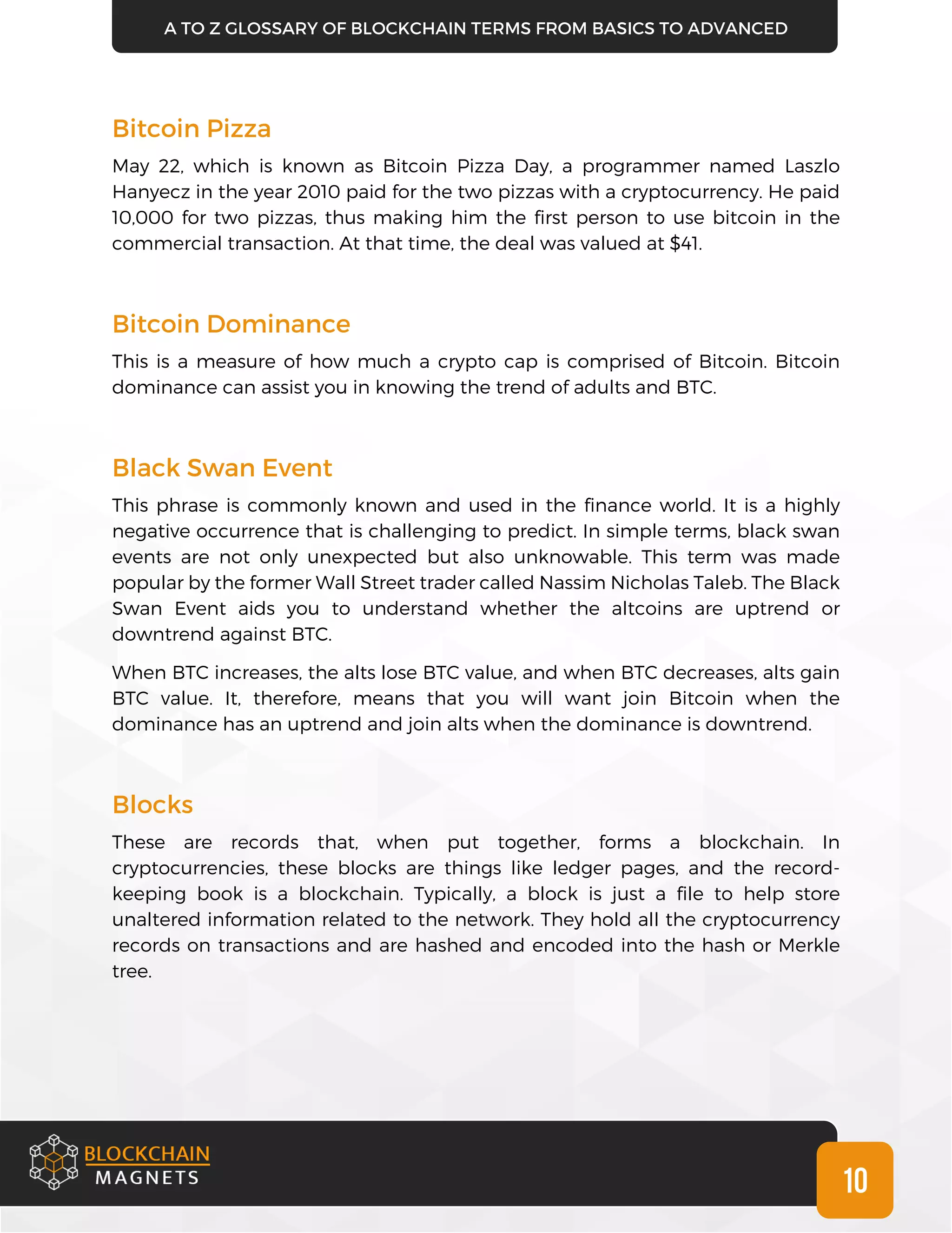 Blockchain Glossary | PDF