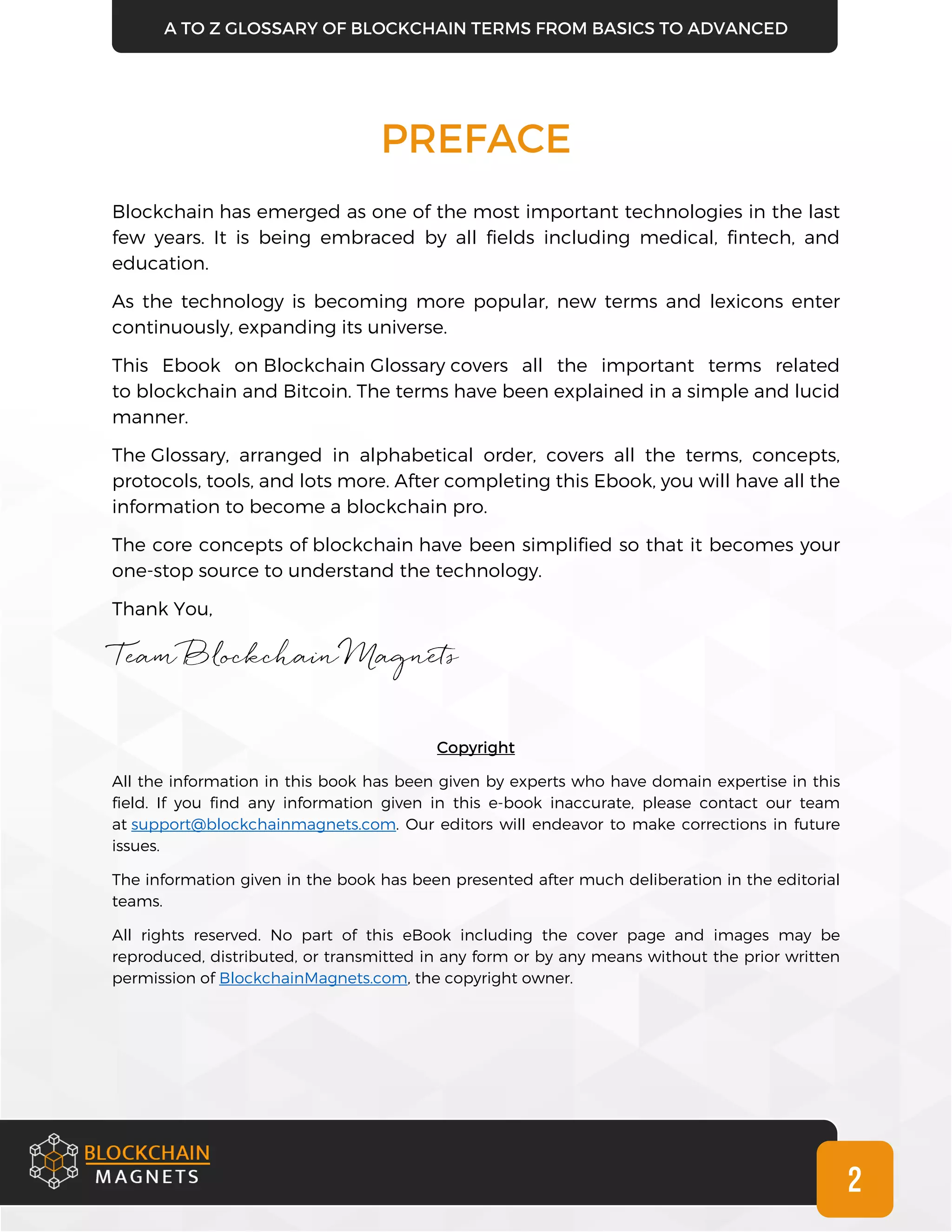 Blockchain Glossary | PDF