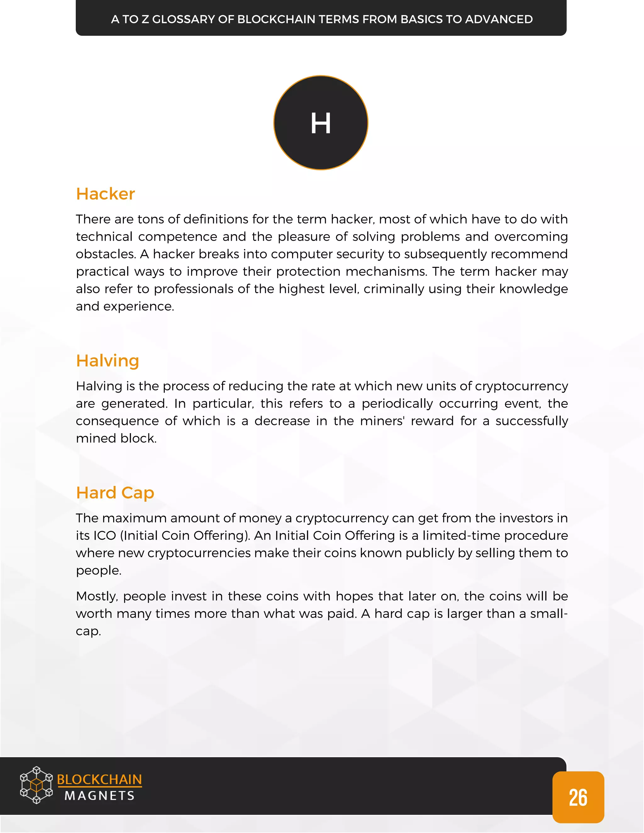 Blockchain Glossary | PDF