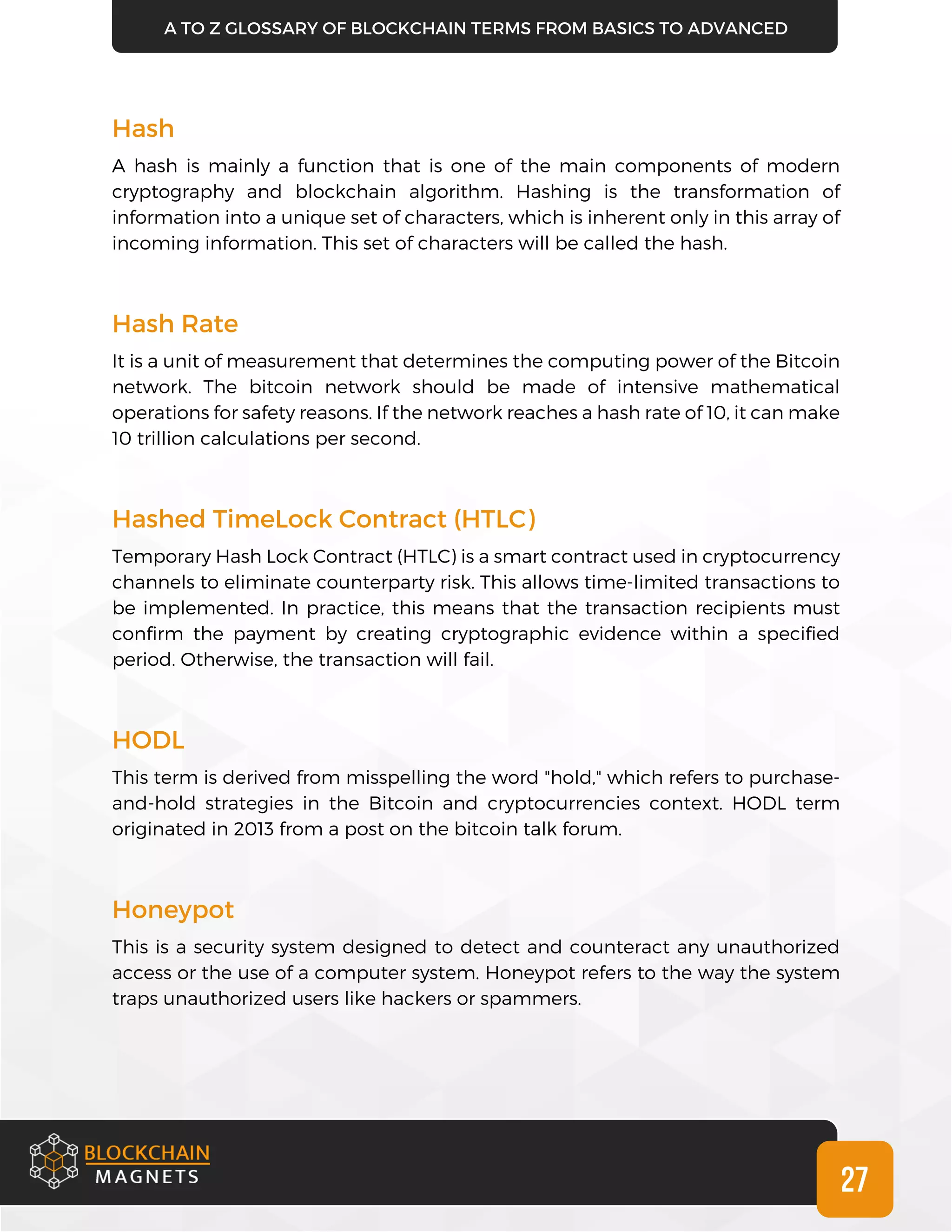 Blockchain Glossary | PDF