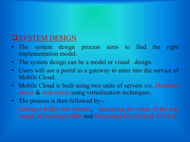 MOBILE CLOUD COMPUTING USING CRYPTOGRAPHIC HASH FUNCTION | PPT