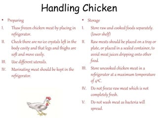 Chicken, Poultry and Food Safety | PPTX
